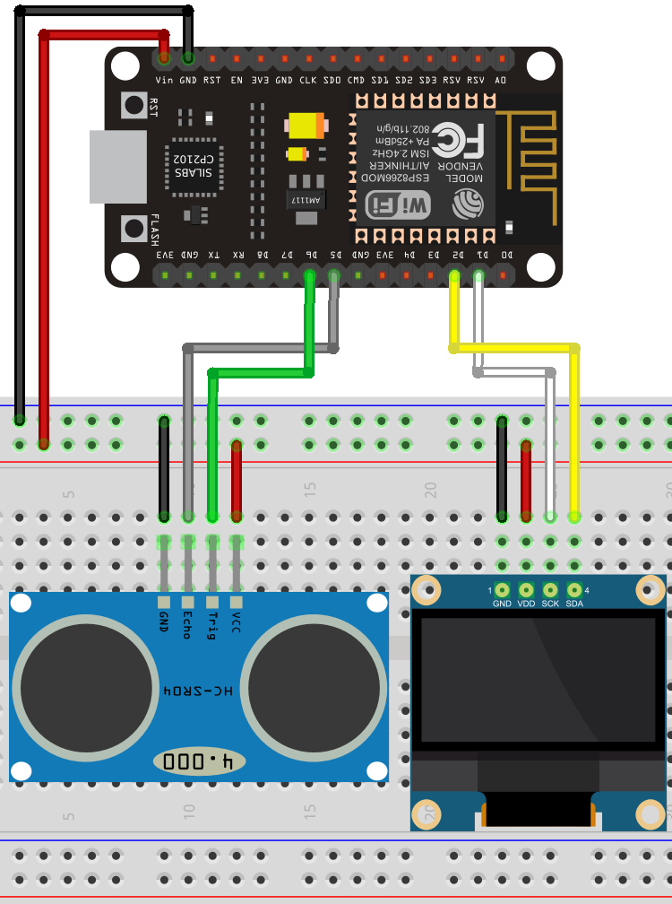 Micropython Esp32 Esp8266 Nodemcu Board Hc Sr04 Ultrasonic Sensor Module Arduino Oled Parts